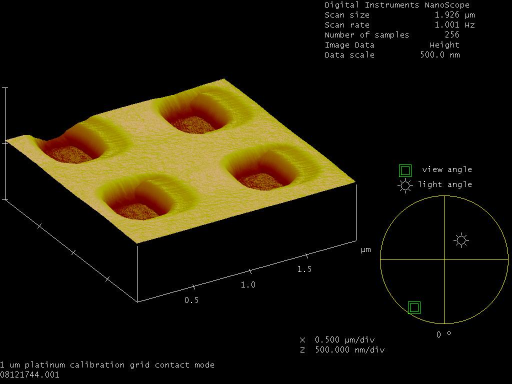 Atomic force microscopy protocol: QAS