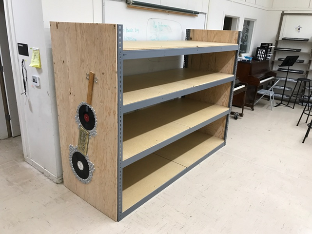 Zane Middle School movable instrument storage
