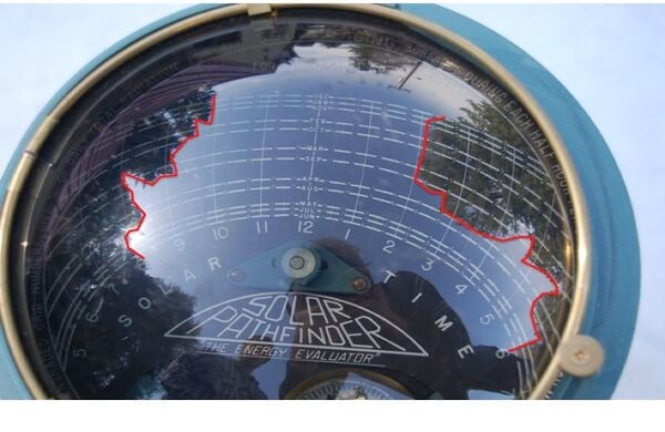 How to use a solar pathfinder