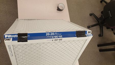 215 DIY solar power box fan air filter