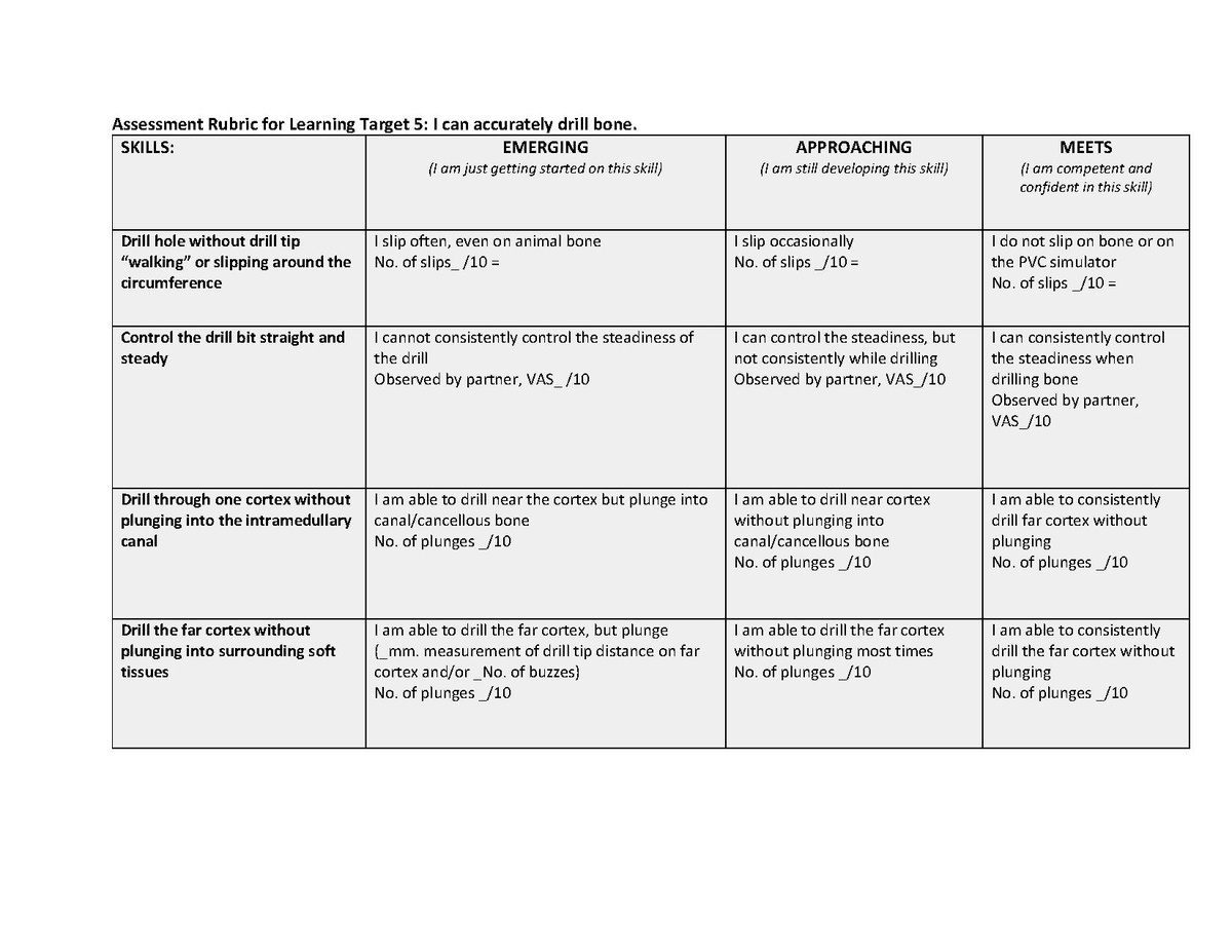 file-assessment-rubric-i-can-accurately-drill-bone-pdf