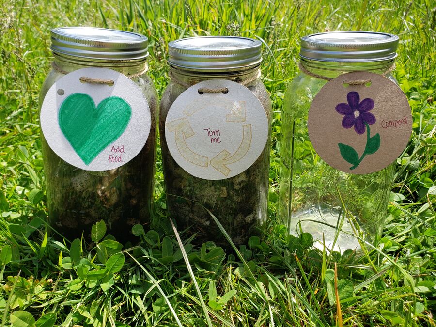 Lorelei at home composting with kids - Appropedia: The sustainability wiki