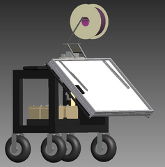 Mobile solar powered 3D printer