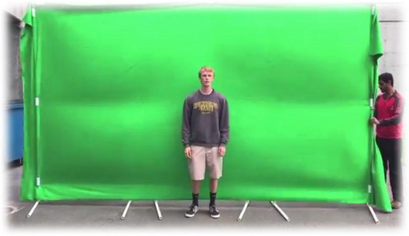 Zane Middle School/Portable green screen