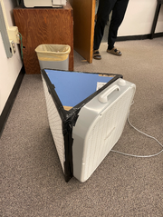 215 DIY solar power box fan air filter