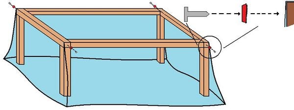 Building an inexpensive mosquito net