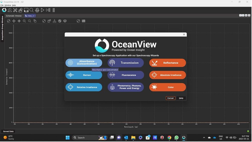 Using Ocean Insight FLAME Spectrometer