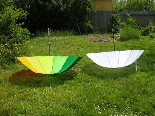How to make a "Sunbrella" solar cooker