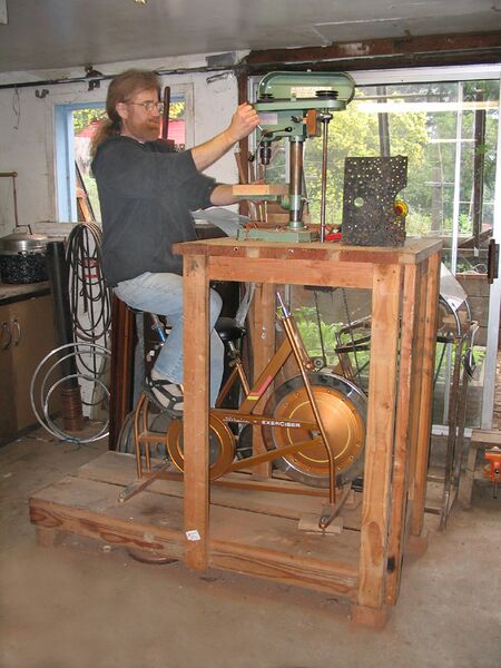 CCAT pedal drill press - Appropedia, the sustainability wiki