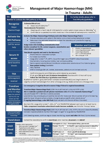 File:GM Management of Major Haemorrhage in Trauma FV Feb 2020.pdf