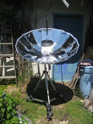 How to make a "Sunbrella" solar cooker - Appropedia: The sustainability ...