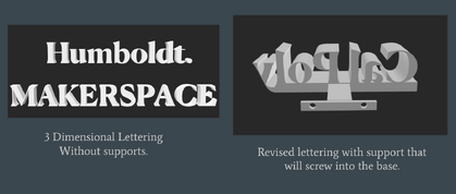 Humboldt Makerspace entry sign 2023
