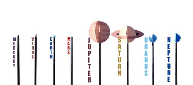 Zane Middle School scaled planetary solar system