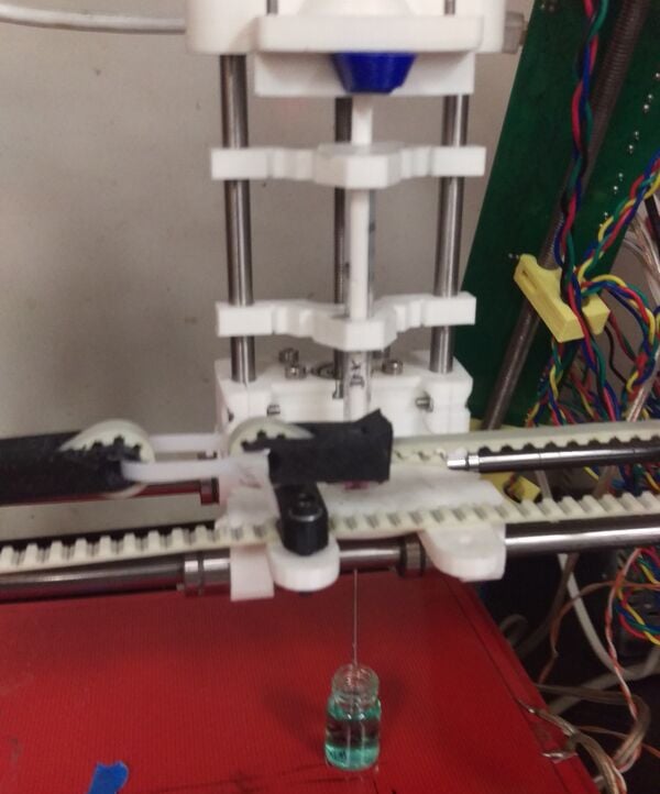 Open source syringe pump 3-D printer