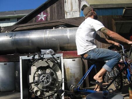 HSU Bike powered washing machine